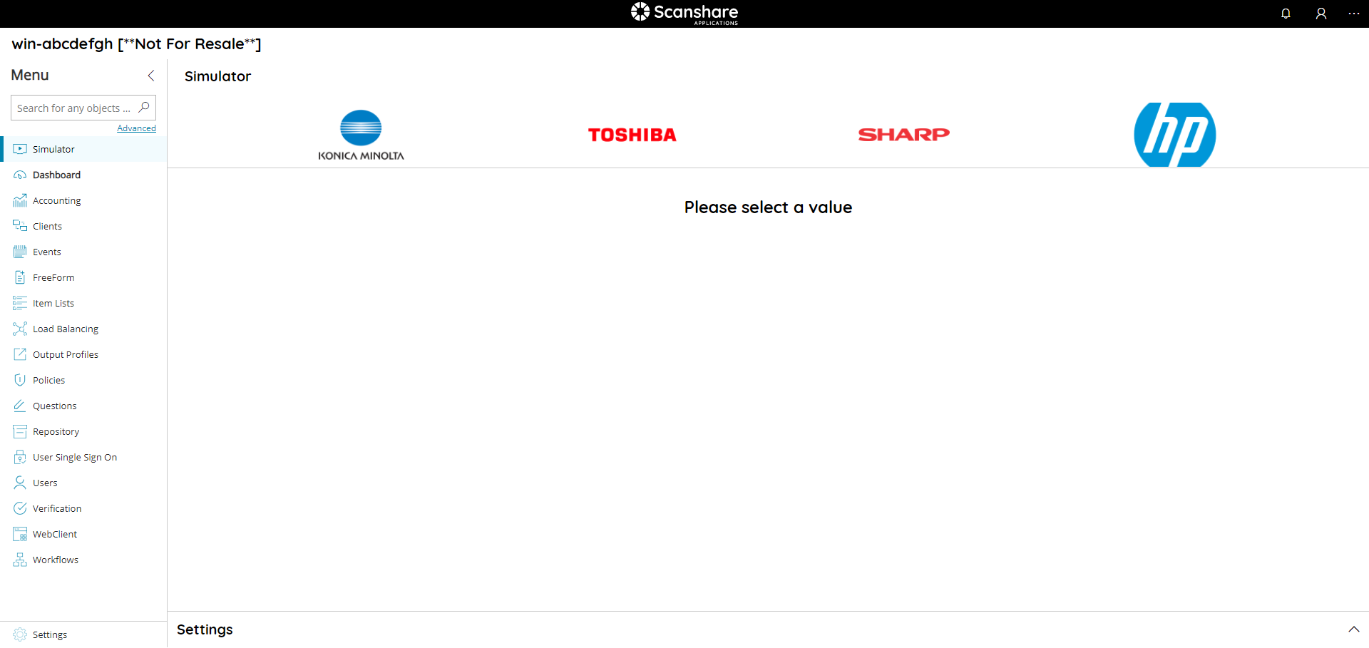 Simulator – Help Center | Scanshare