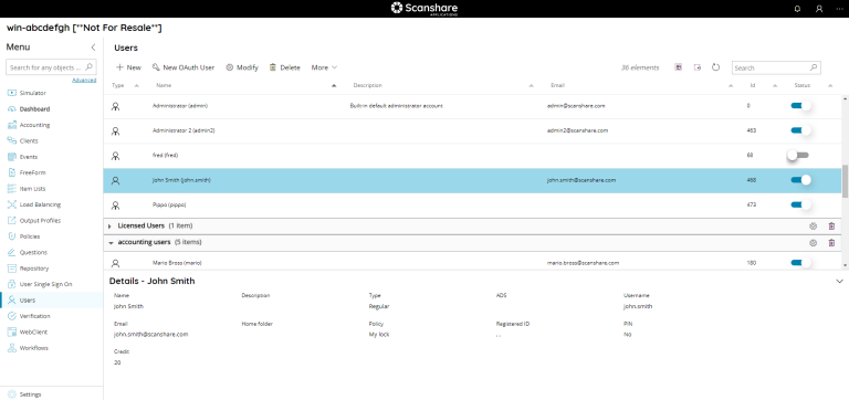 Dashboard – Help Center | Scanshare