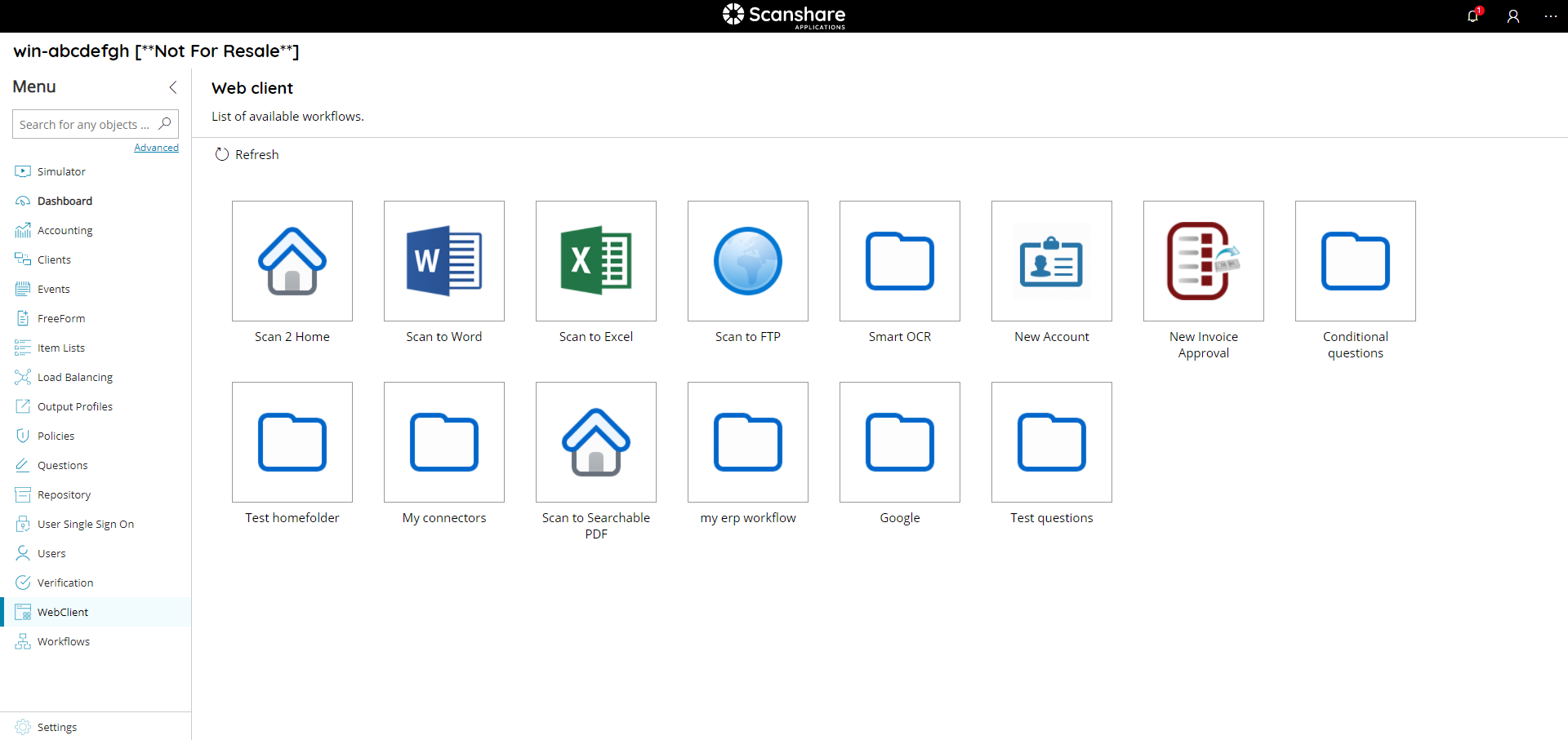 Dashboard – Help Center | Scanshare